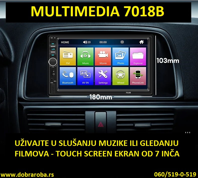 Touch screen Multimedia 7018B - Dobra roba 060/5190-519