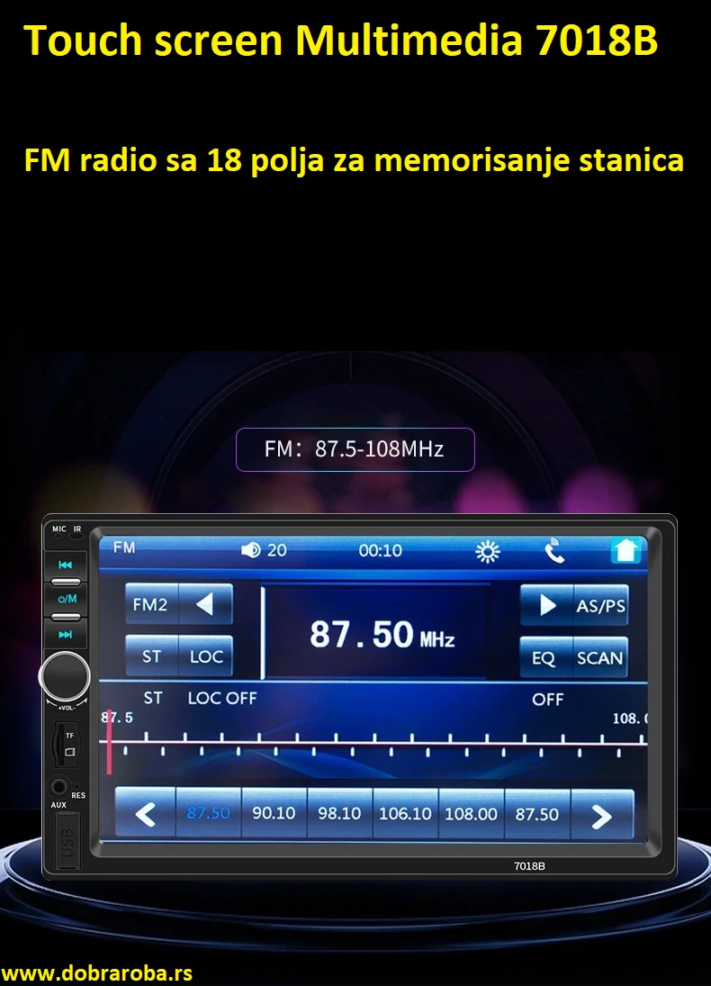 Touch screen Multimedia 7018B - Dobra roba 060/5190-519